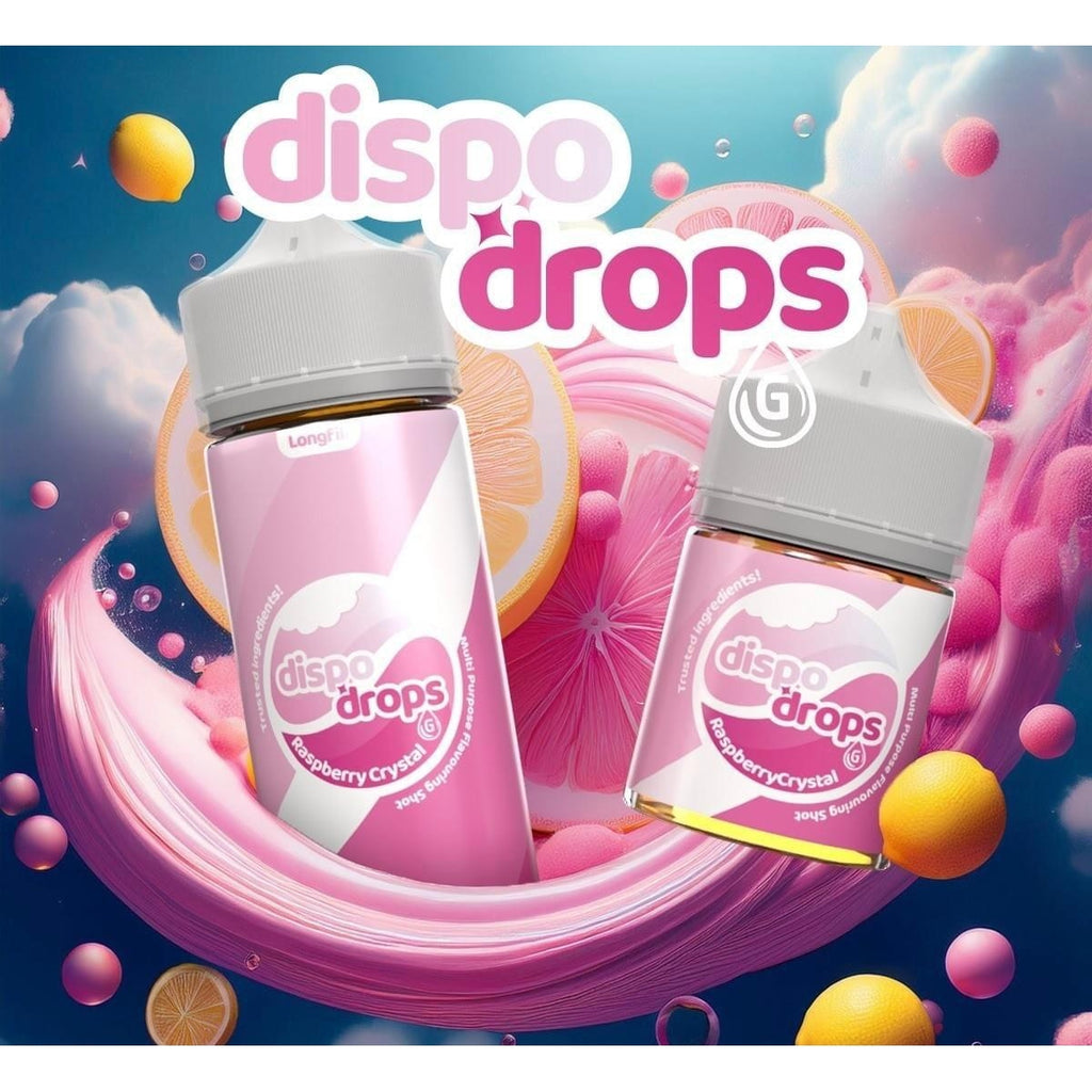 60ml Dispo-Drops Raspberry Crystal 12mg Combo – The Wiener Vape Company
